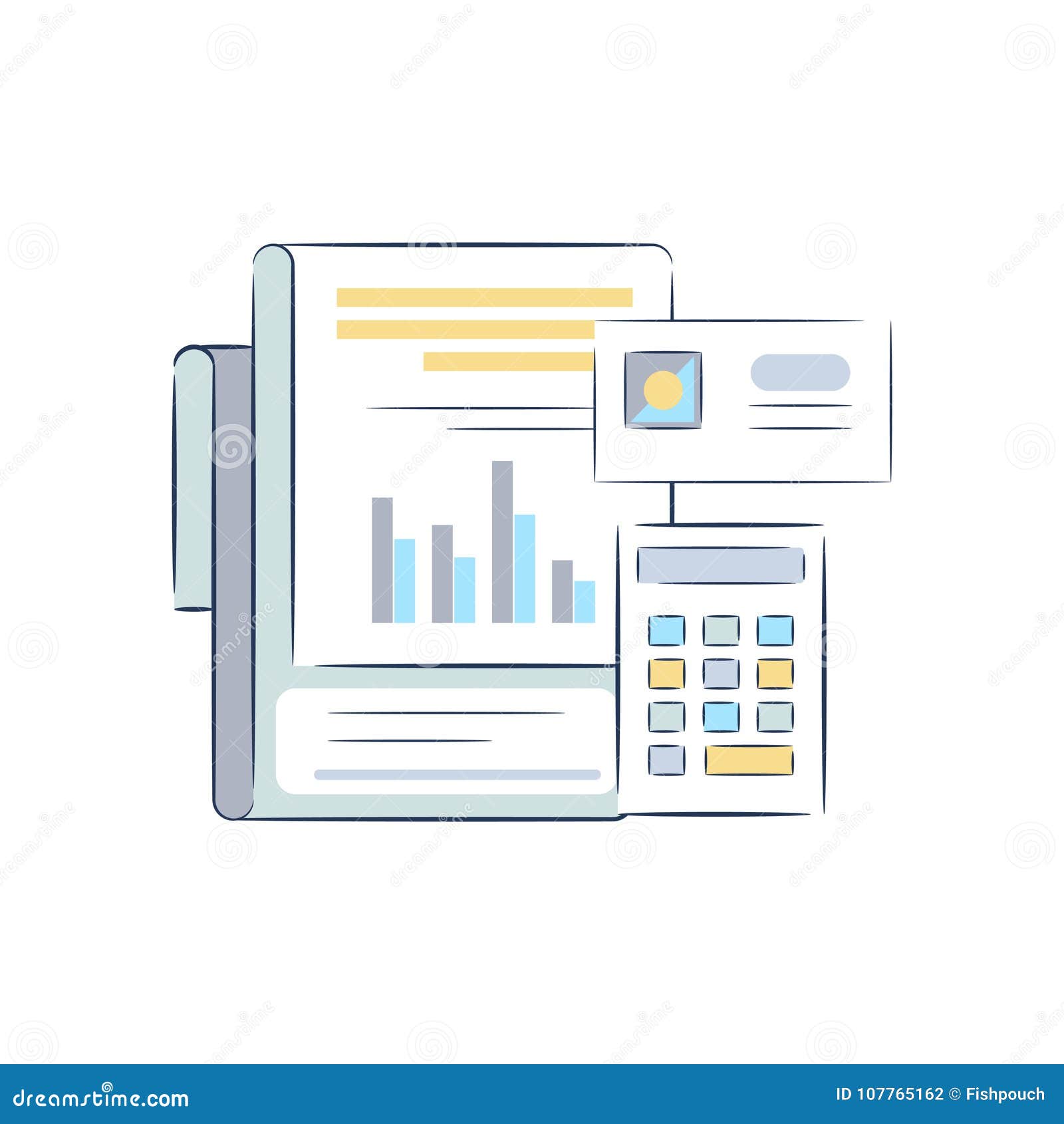 Count Work Object Vector Icons. Stock Vector - Illustration of ...