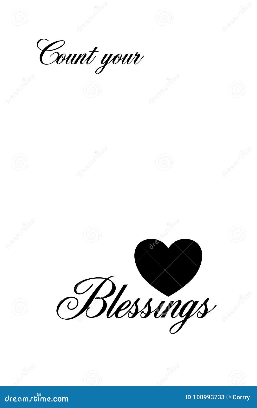 Mom When I Count My Blessings Hand-lettering Sign Vector Illustration ...