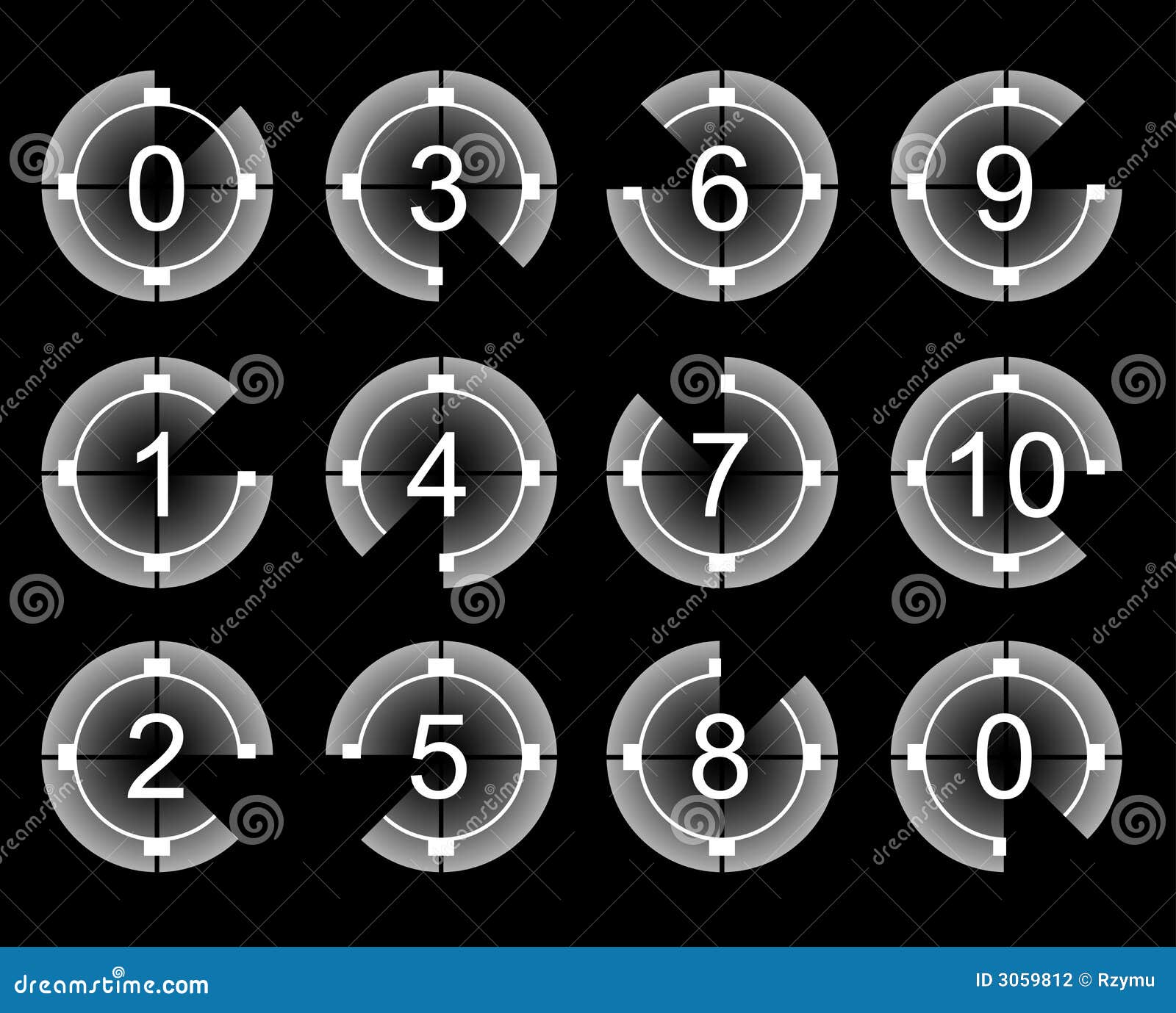 Countdown stock vector. Illustration of strip, gradient - 3059812