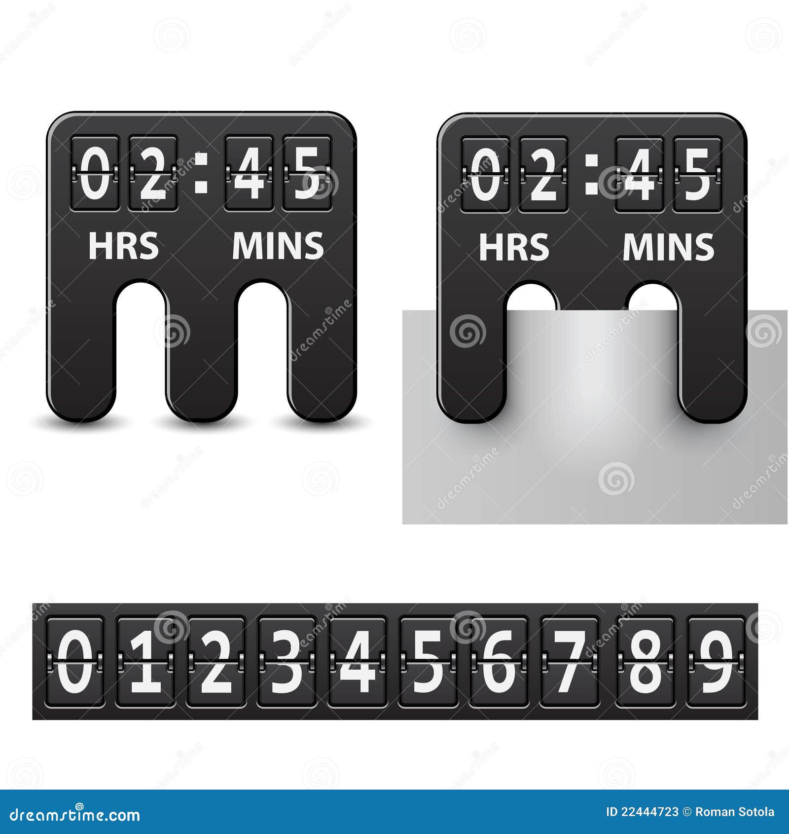 Countdown Attached Mechanical Timer Stock Vector - Illustration of ...