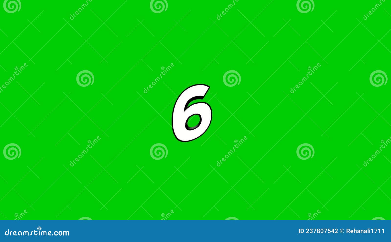 Countdown Cartoon Animation on Green Screen.10 To 1 Number Countdown ...