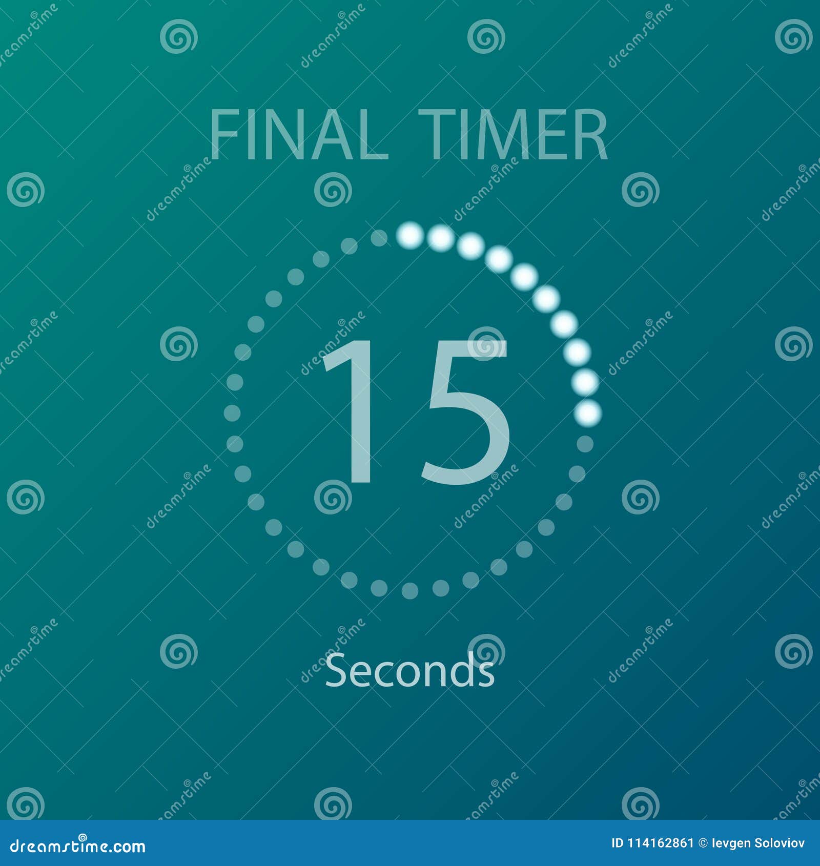 Countdown circles timer stock vector. Illustration of chronometer ...