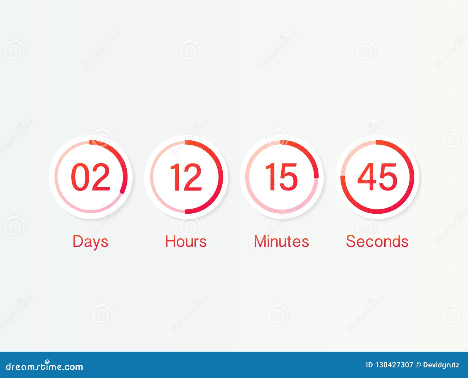 Countdown Clock Counter Timer. UI App Digital Count Down Circle Board ... Countdown Clock Counter Timer. UI App Digital Count Down Circle Board ...