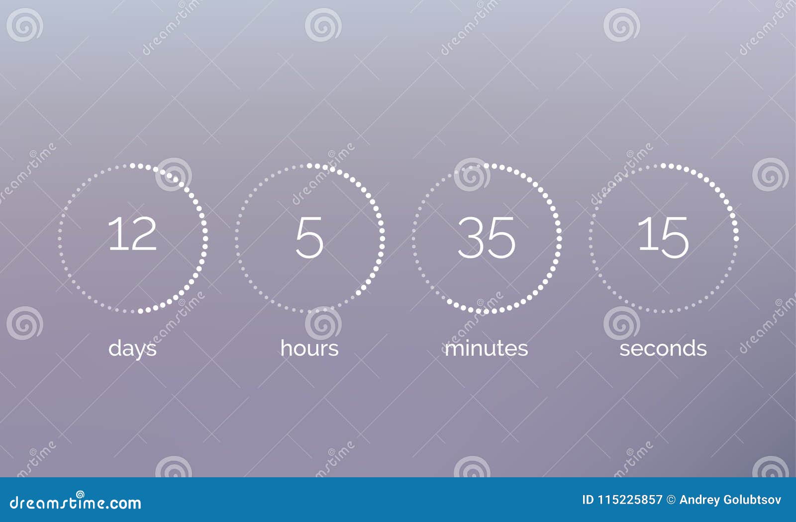 Countdown Clock Counter Vector Digital Timer Stock Vector ...