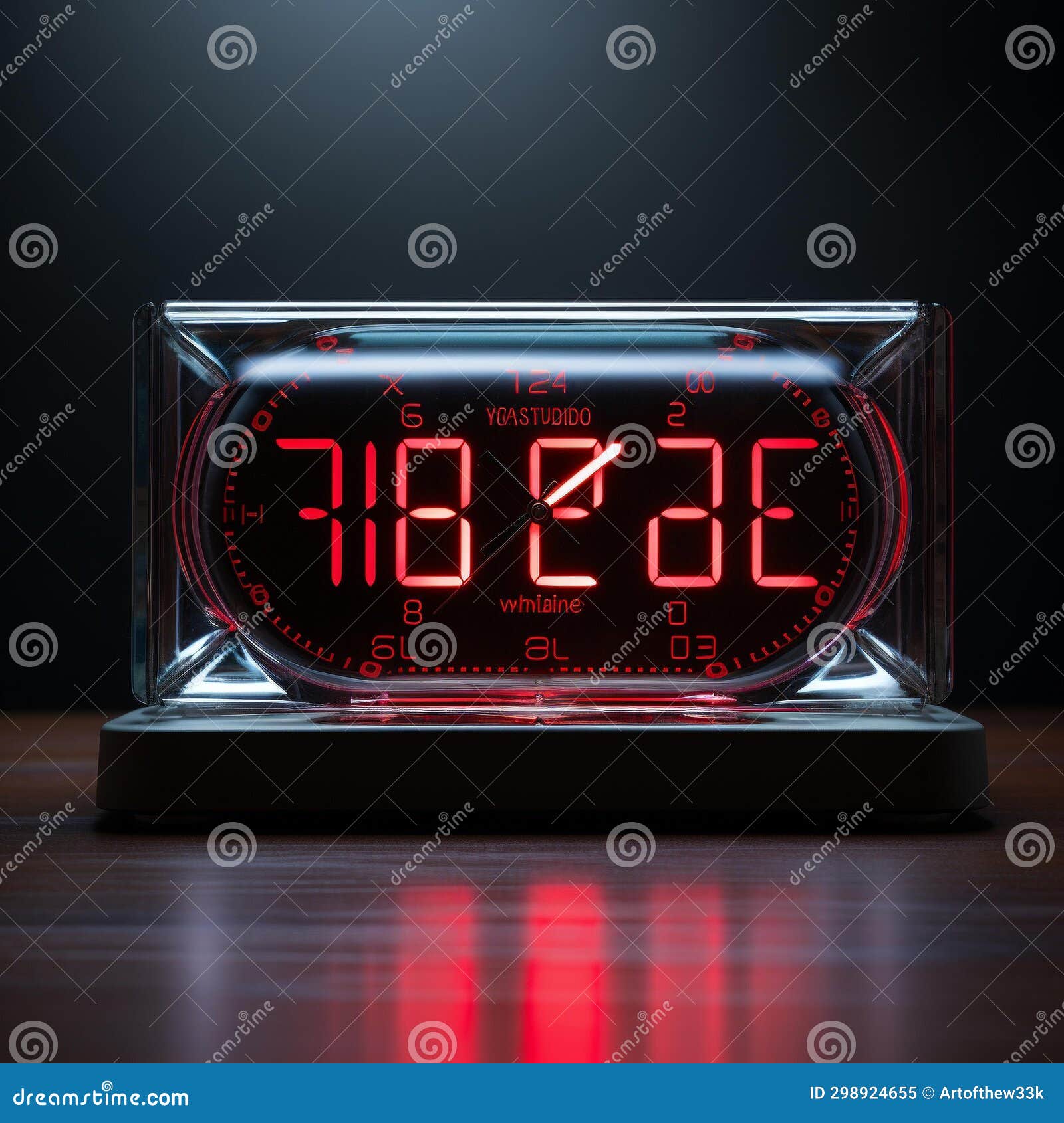 Countdown Clock: Time Ticking Down in Bold Red LED Numbers Stock ...