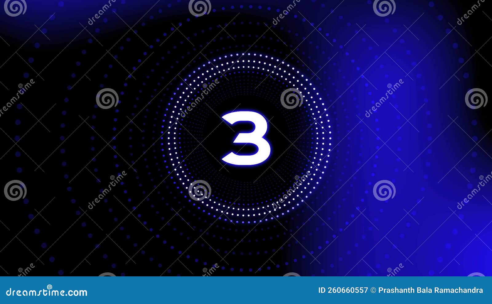 Countdown 3D LED Lights Animation with Changing Ambient Colors - 10 ...