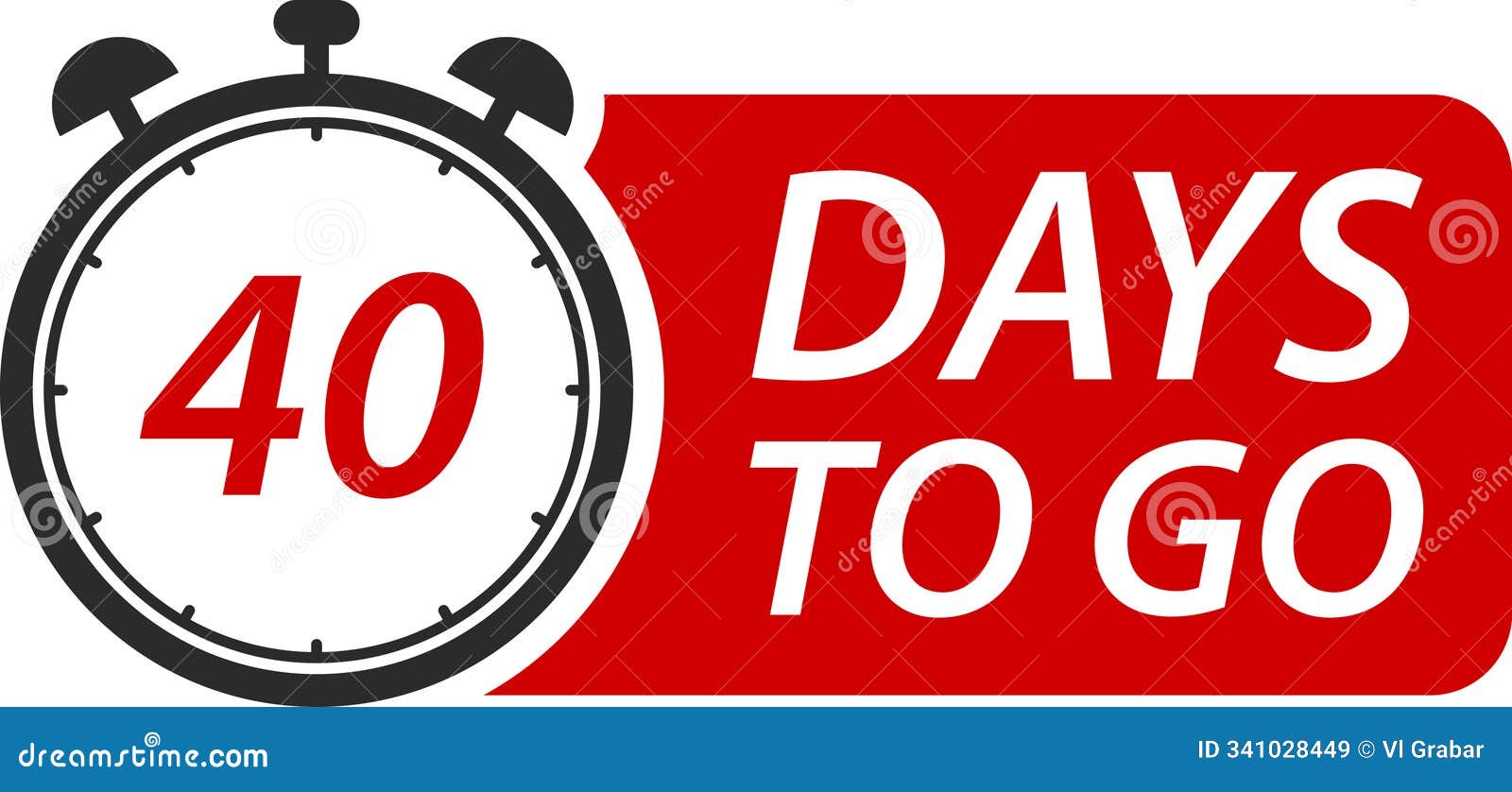 Countdown Days Left Banner. Count Time Sale. Days To Go. Vector ...