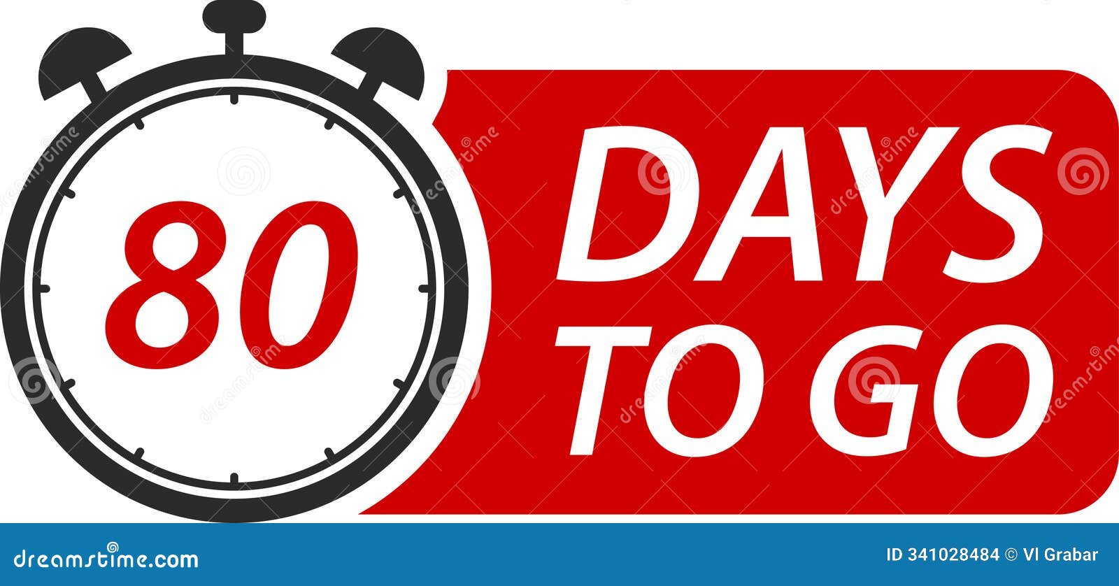 Countdown Days Left Banner. Count Time Sale. Days To Go. Vector ...