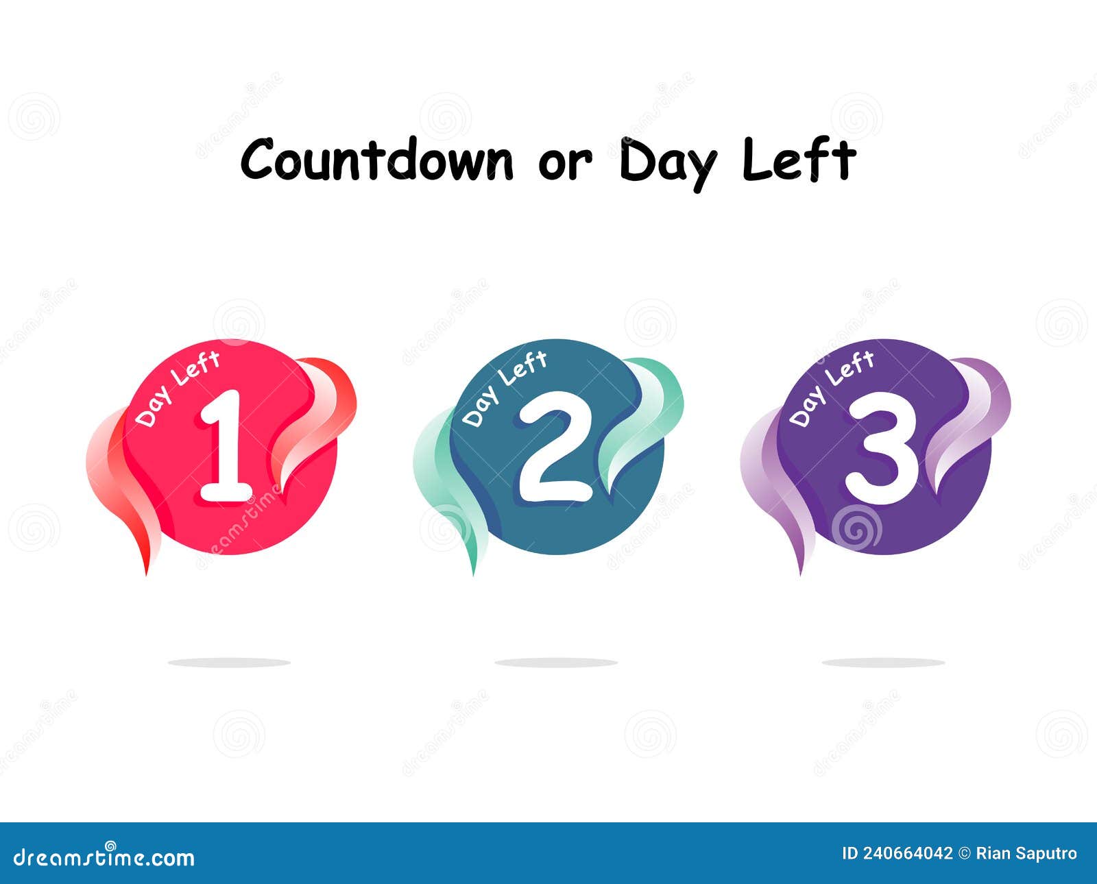 Countdown design template stock vector. Illustration of presentation ...