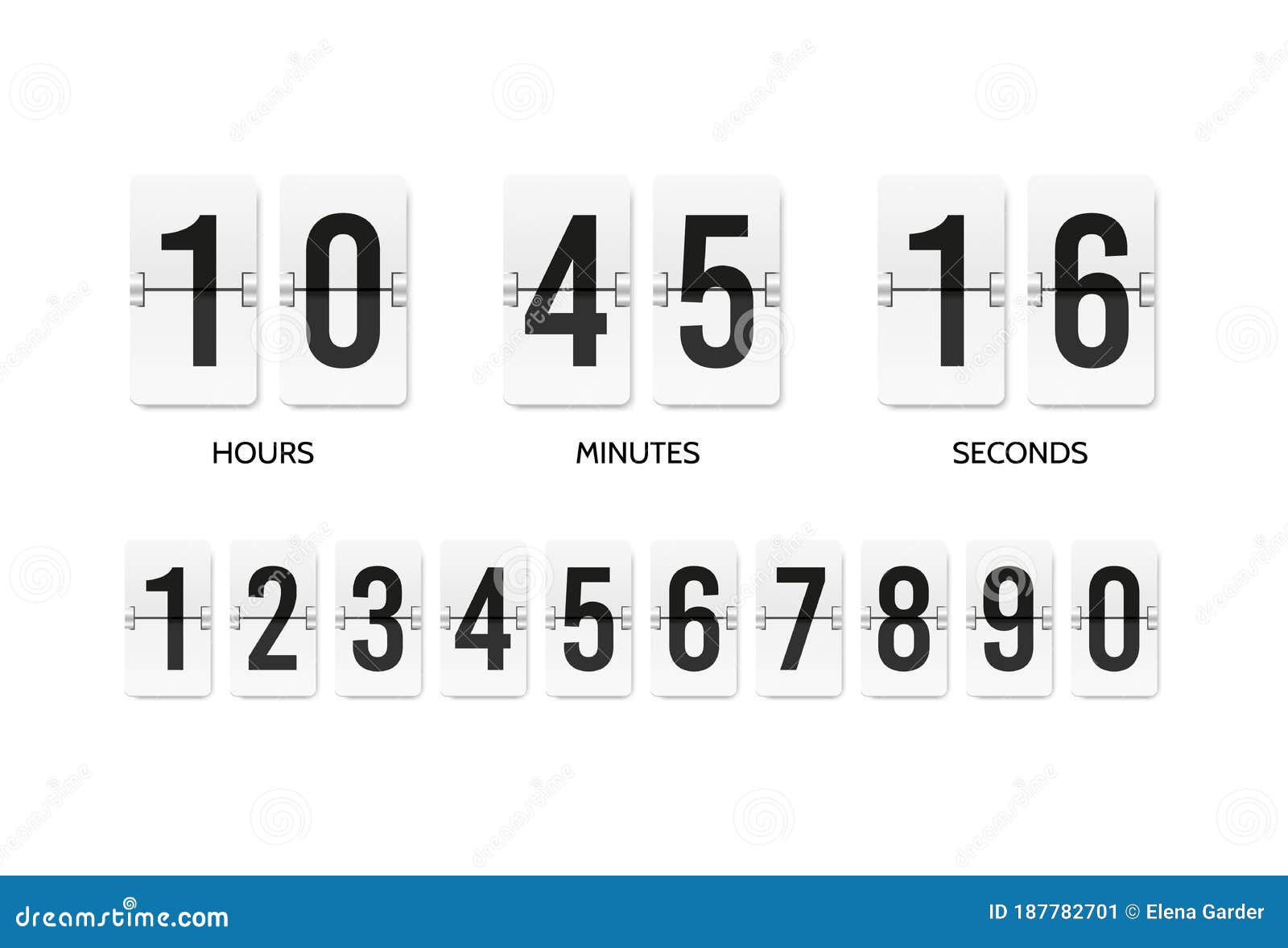 Countdown Flip Clock. Counter Mechanical Banner. Scoreboard Or ...