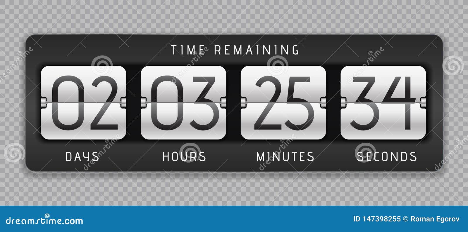 Countdown Flip Clock Digital Counter Analog Time Or Scoreboard