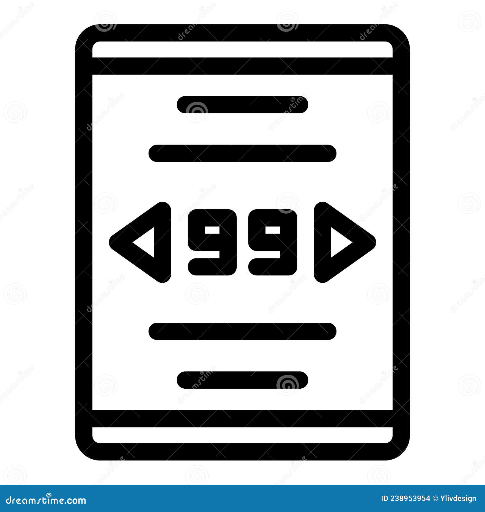 Countdown Icon Outline Vector. Time Duration Stock Vector ...