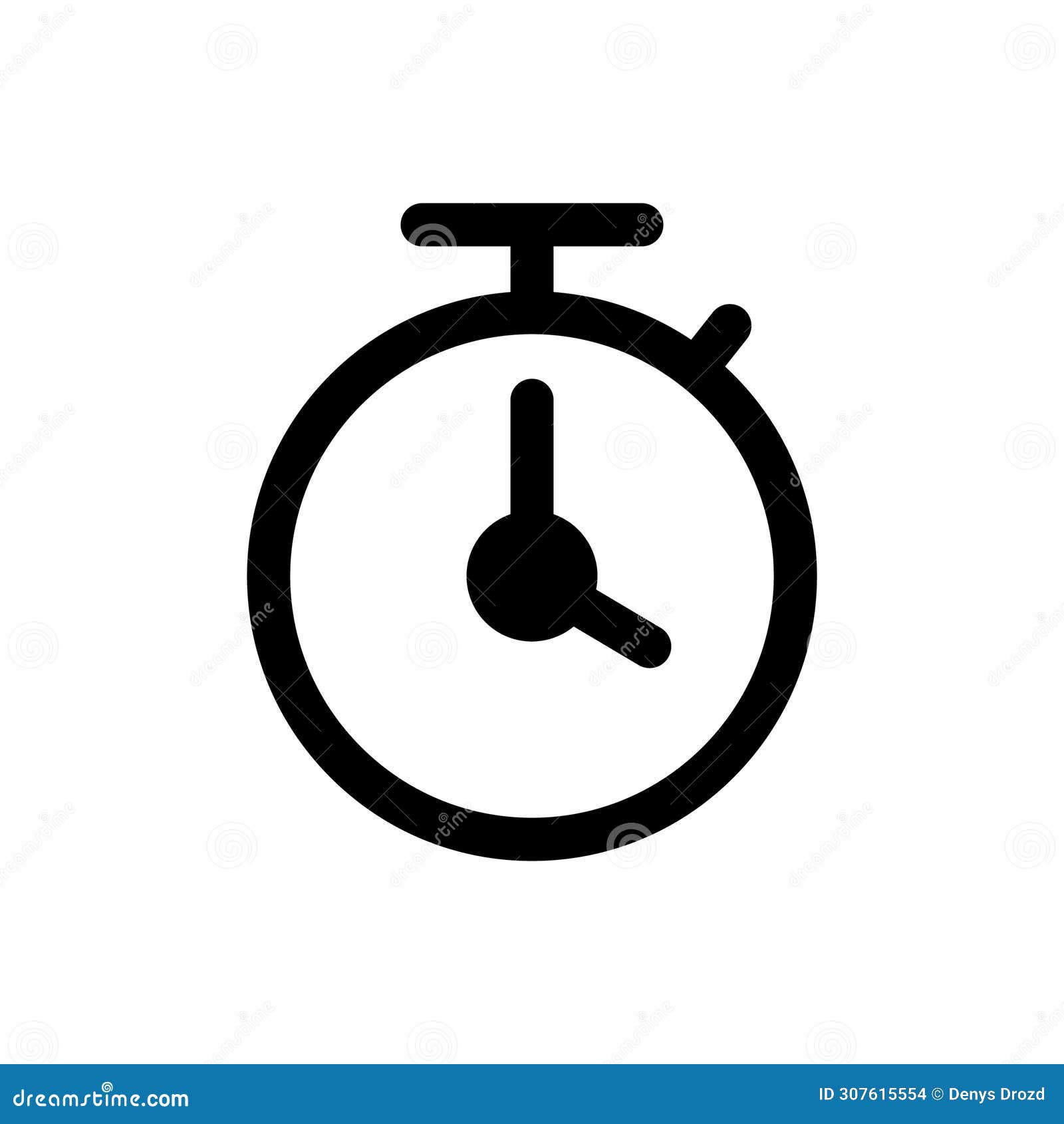 Countdown Icon Vector. Passage of Time Illustration Sign. Clock Symbol ...
