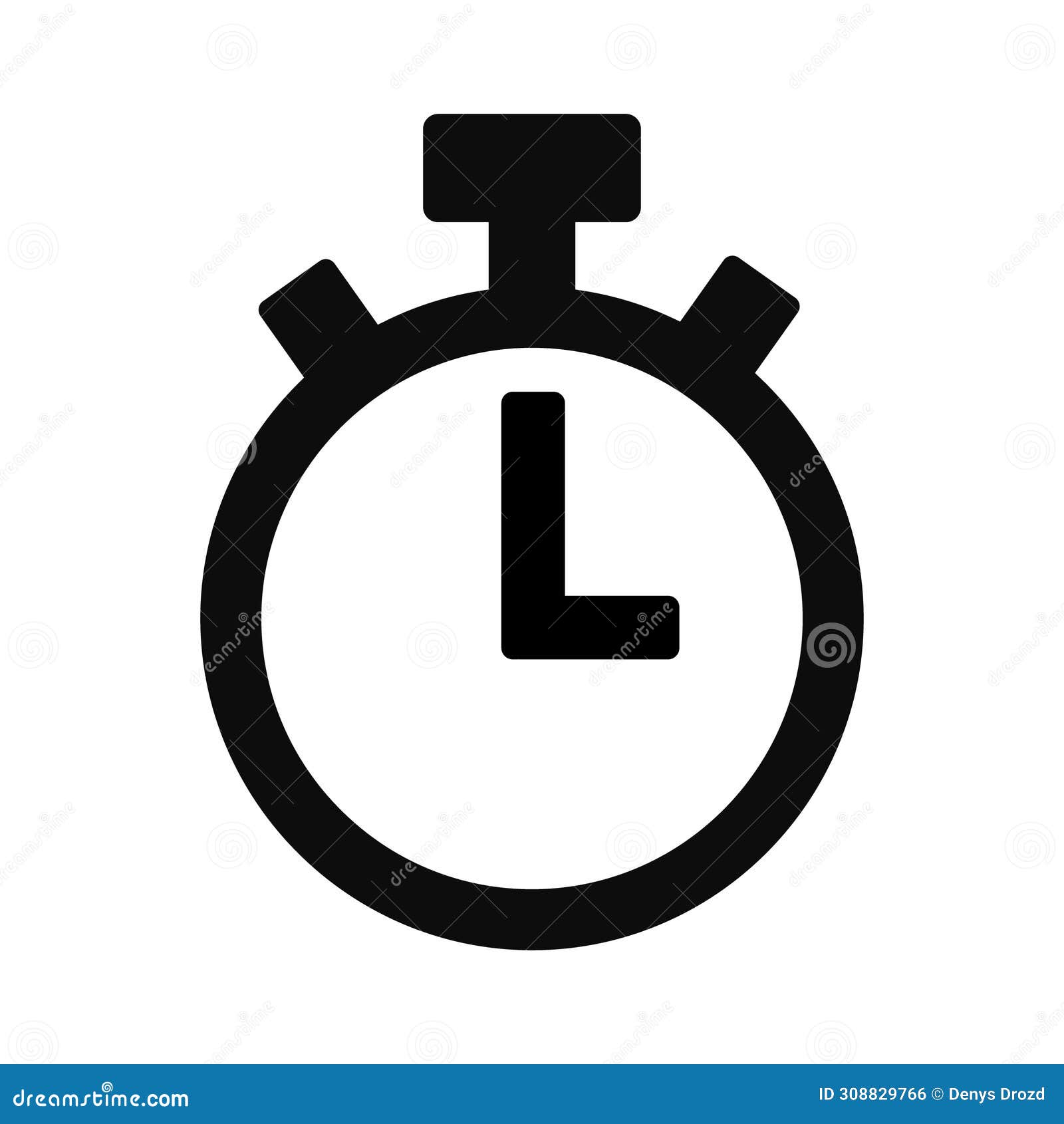 Countdown Icon Vector. Passage of Time Illustration Sign. Clock Symbol ...