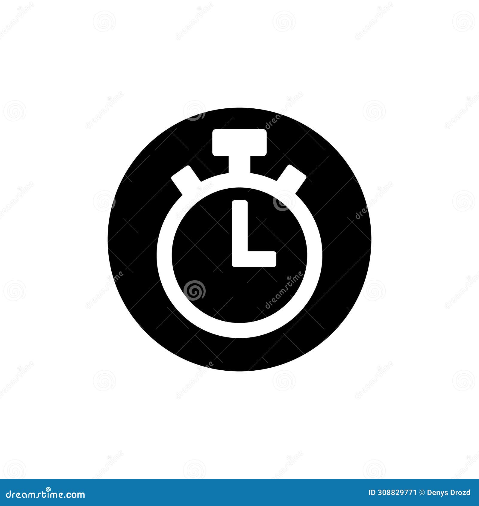 Countdown Icon Vector. Passage of Time Illustration Sign. Clock Symbol Stock Vector ...