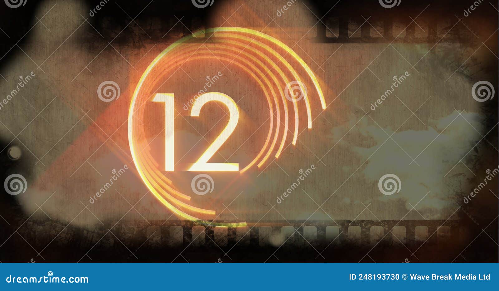 Countdown image stock photo. Image of leader, retro - 248193730