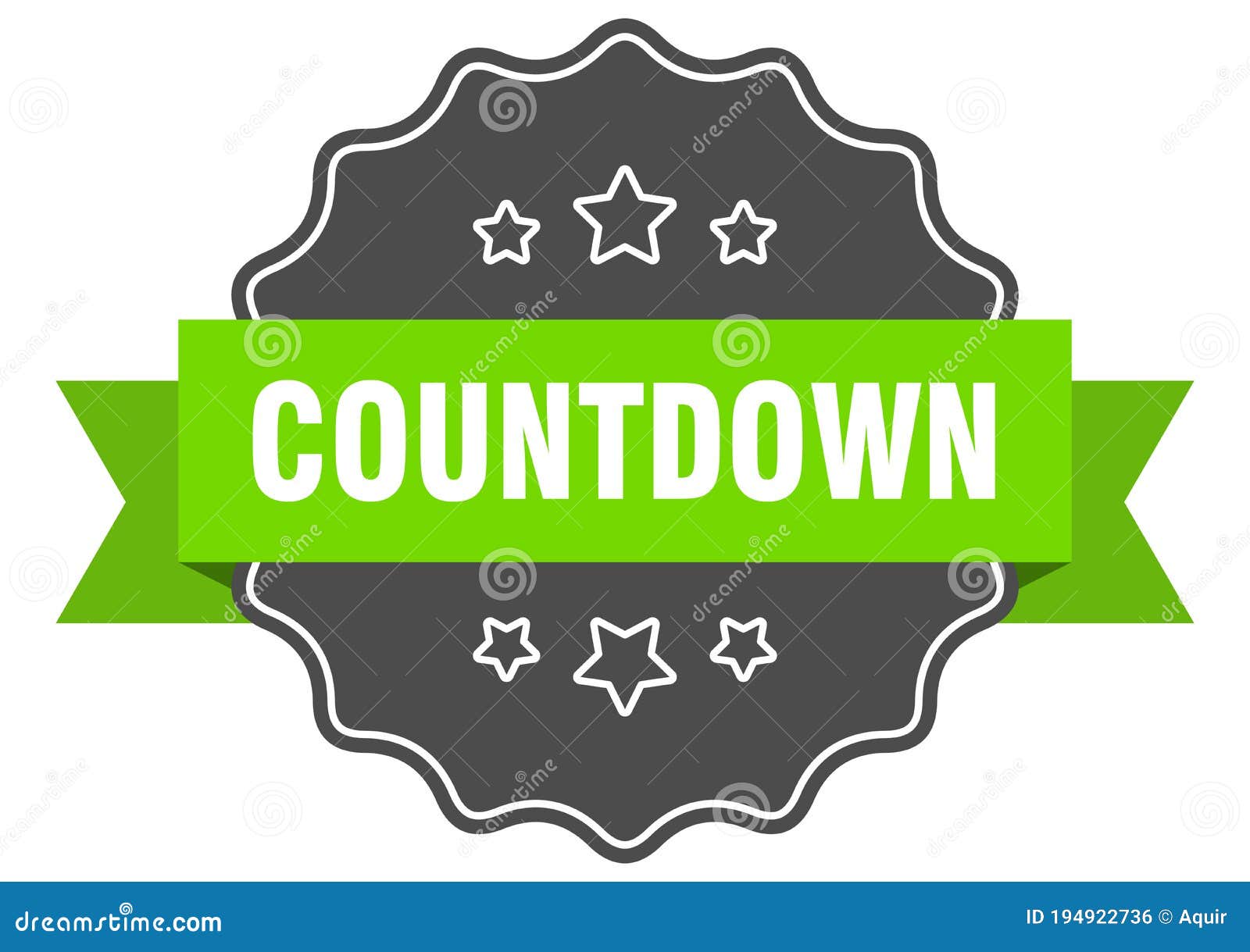 Countdown Label. Countdown Isolated Seal. Sticker. Sign Stock Vector ...
