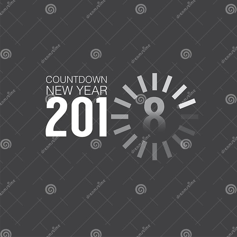 2018 Countdown Loading Vector Stock Vector - Illustration of time, year ...