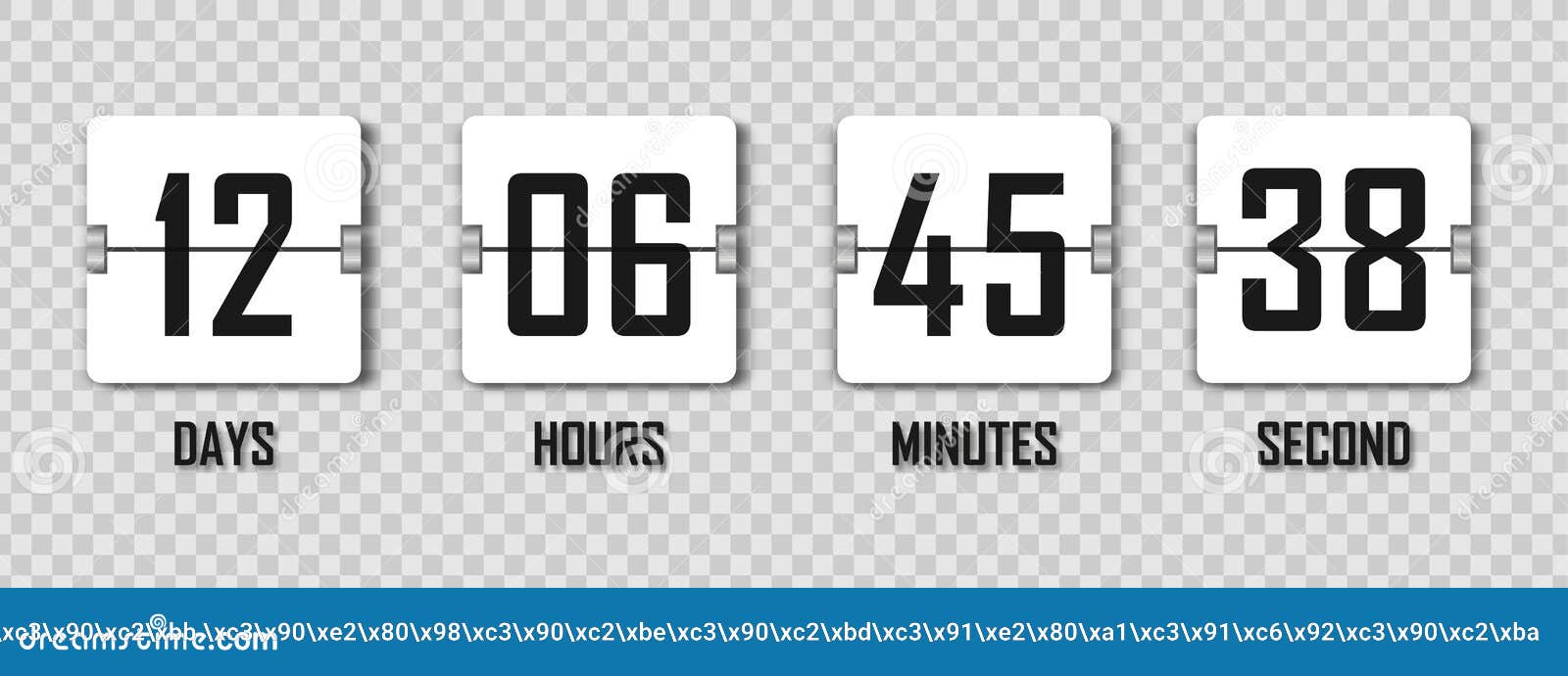 Countdown Mechanical Clock. Cartoon Vector | CartoonDealer.com #42056077