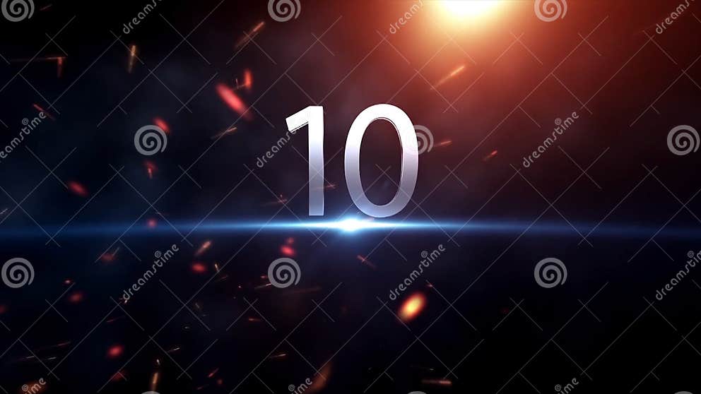 Countdown Motiongraphic 10 To 0. Countdown Start. Amazing Countdown ...