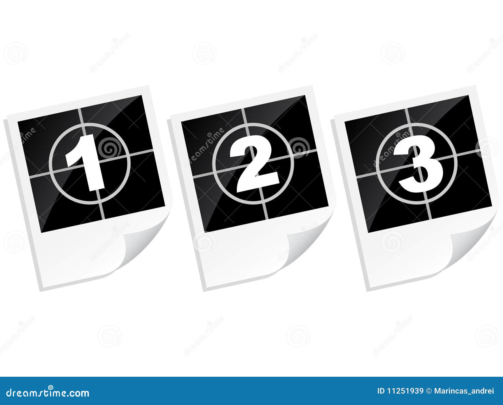 Countdown photo frame stock vector. Illustration of black - 11251939