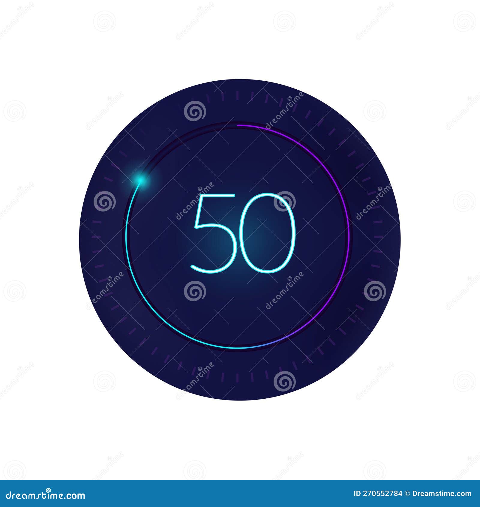 Countdown 50 Seconds Composition Stock Vector - Illustration of ...