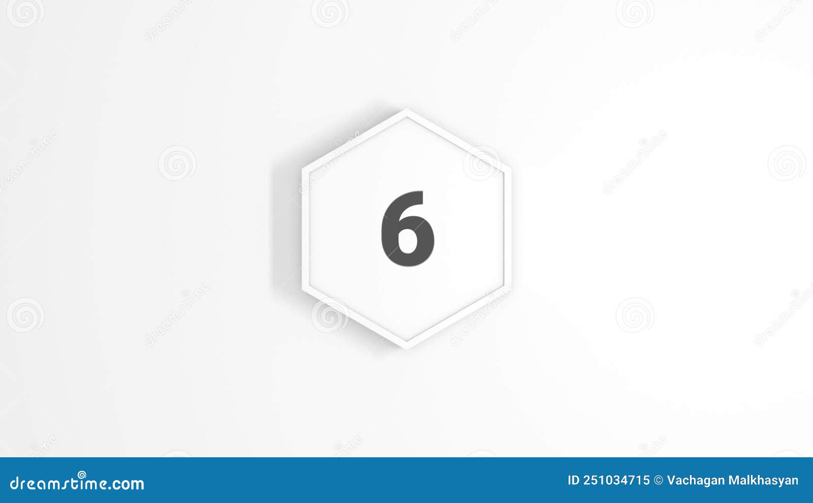 Countdown 10 Seconds. White Background. 3D Rendering. 3D Stock Video ...