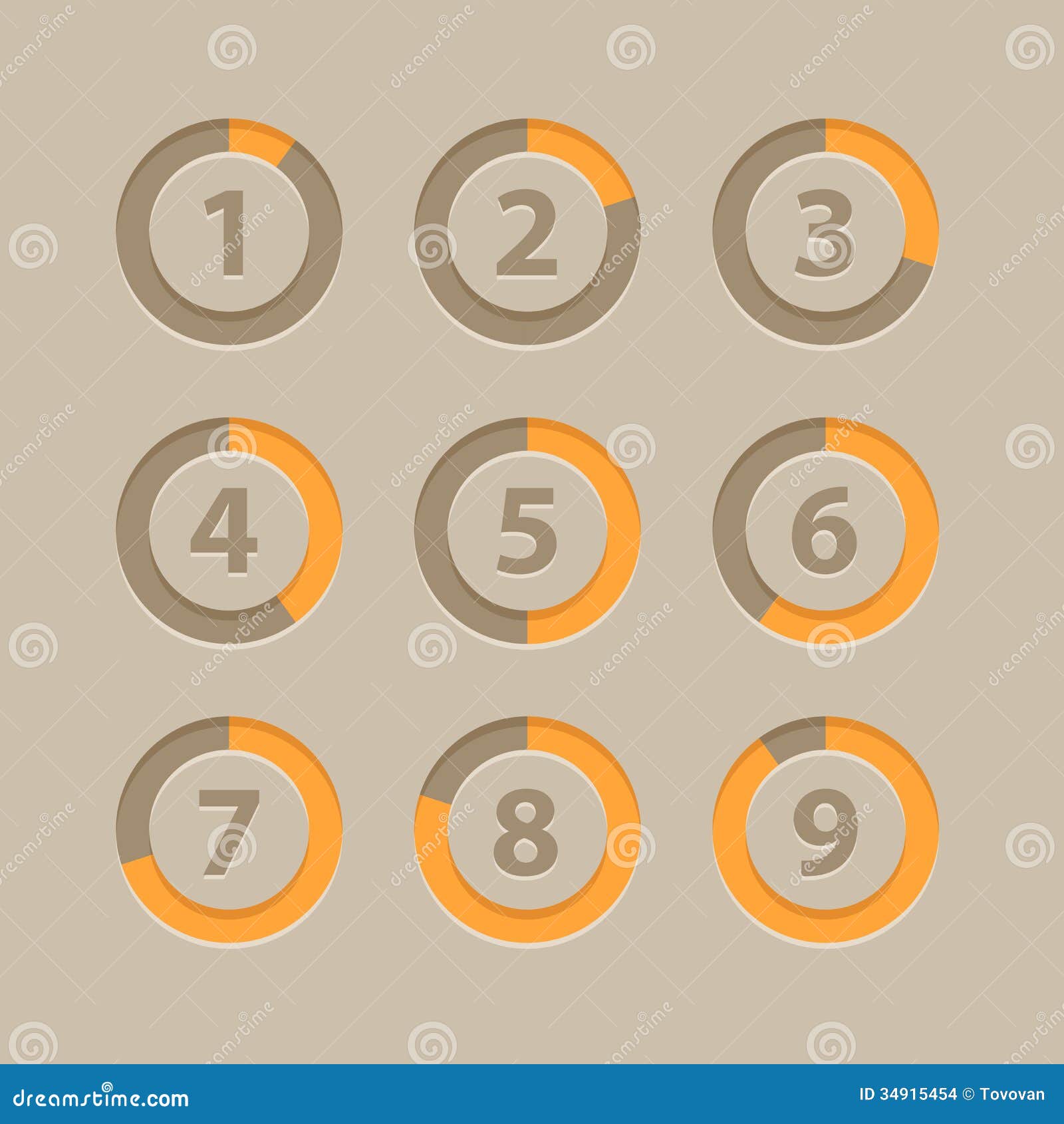 Countdown Section Icons Template Stock Vector - Illustration of ...