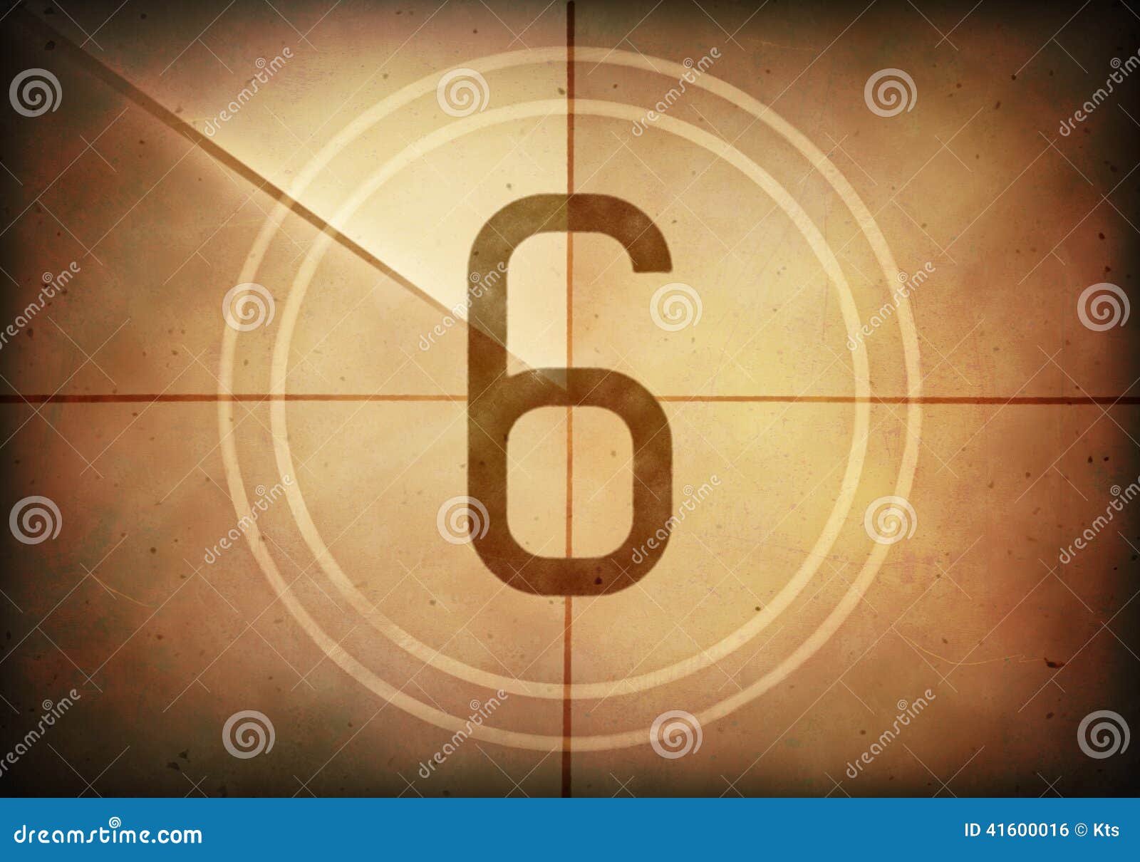 Countdown Six stock illustration. Illustration of countdown - 41600016