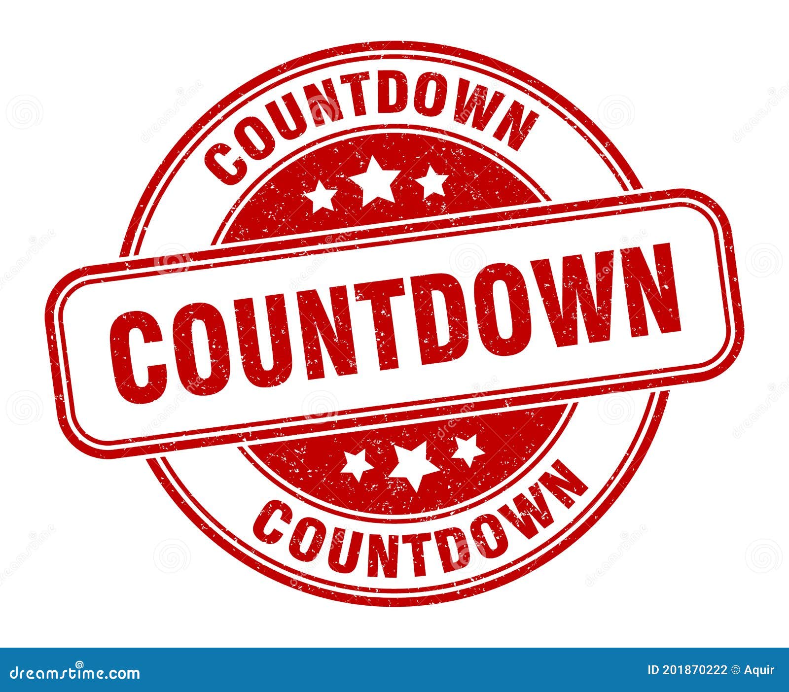 Countdown Stamp. Countdown Label. Round Grunge Sign Stock Vector ...