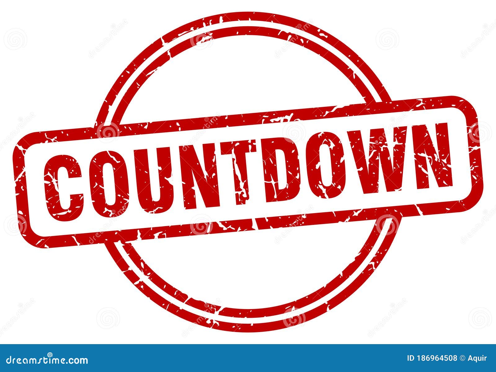 Countdown Stamp. Countdown Label On Transparent Background. Round Sign ...