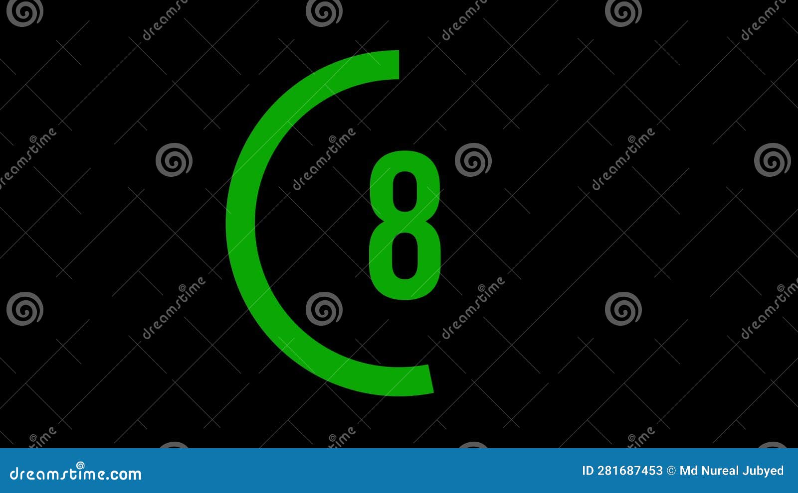 Countdown Timer with Black Background Stock Video - Video of video ...