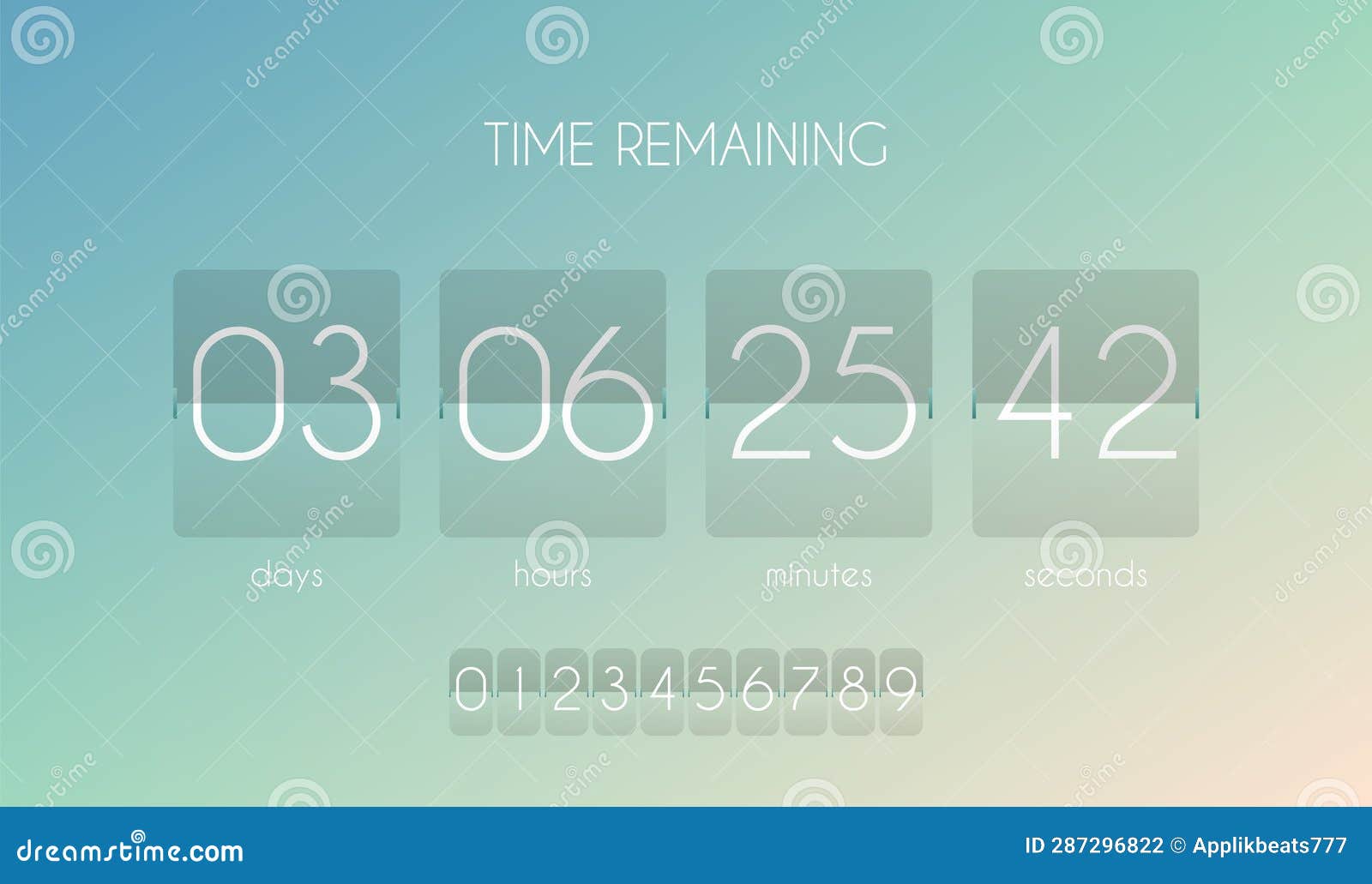 Countdown Timer. Count Creative Clock for Website. Count Down Remaining ...