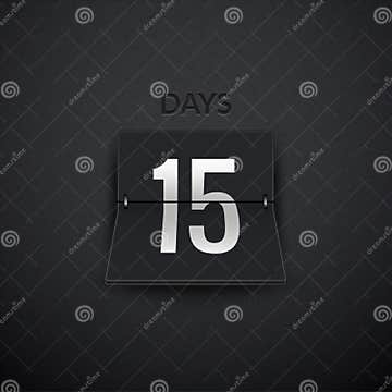 Countdown Timer Days Counter. Flip Vector Timer Template. Display ...