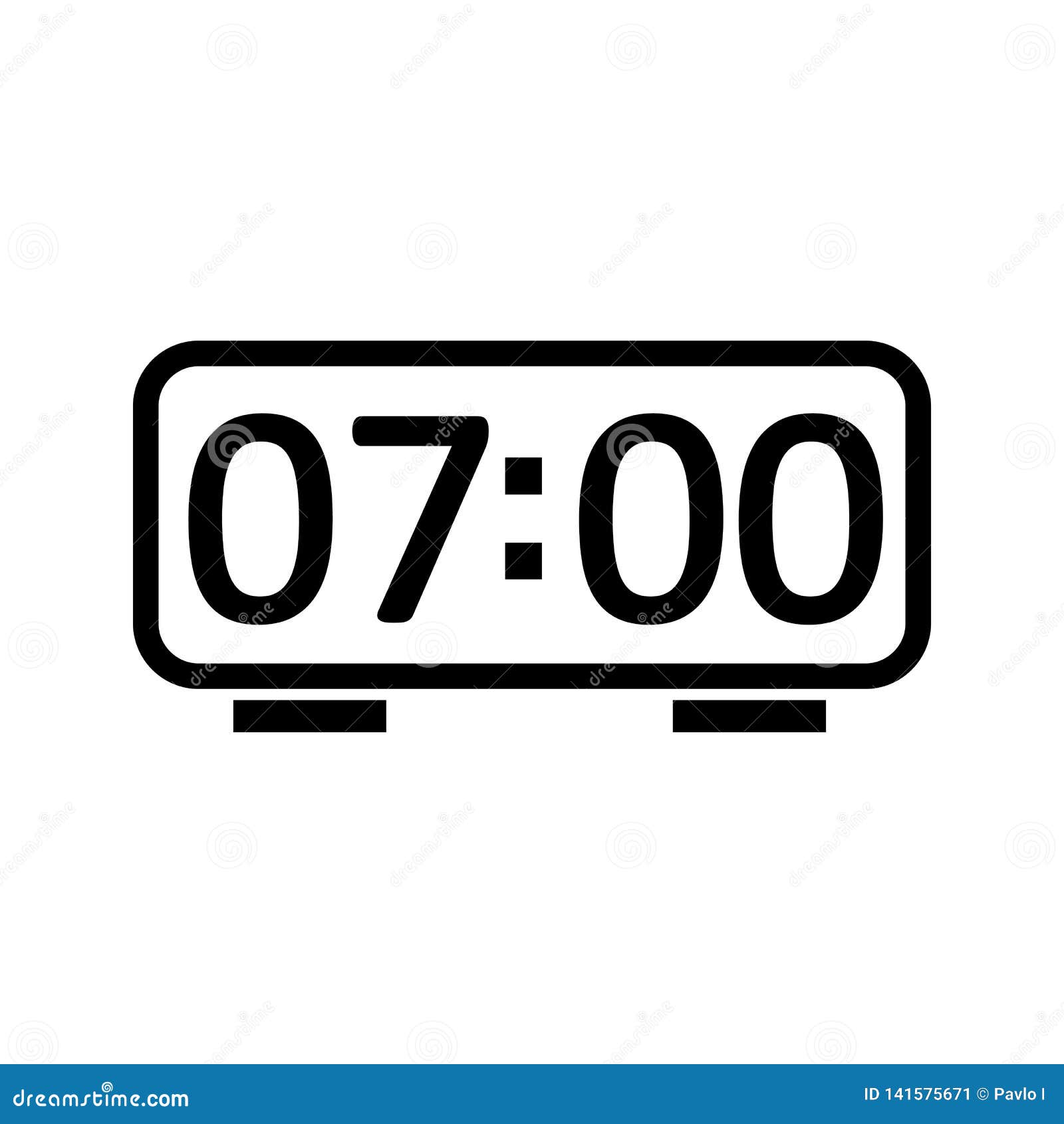 Noon Digital Clock Stock Illustrations – 50 Noon Digital Clock Stock ...