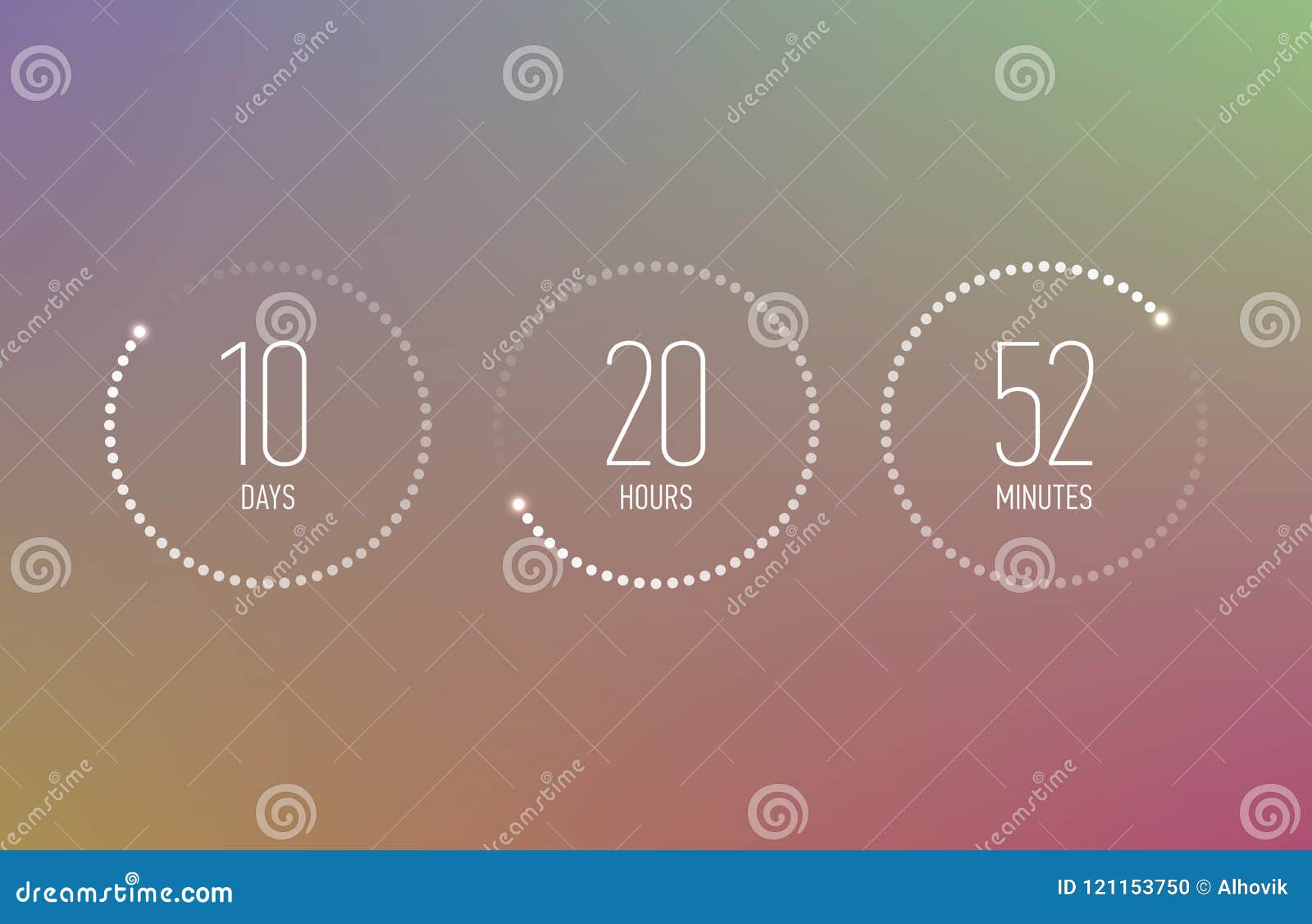 Countdown timer stock vector. Illustration of information - 121153750