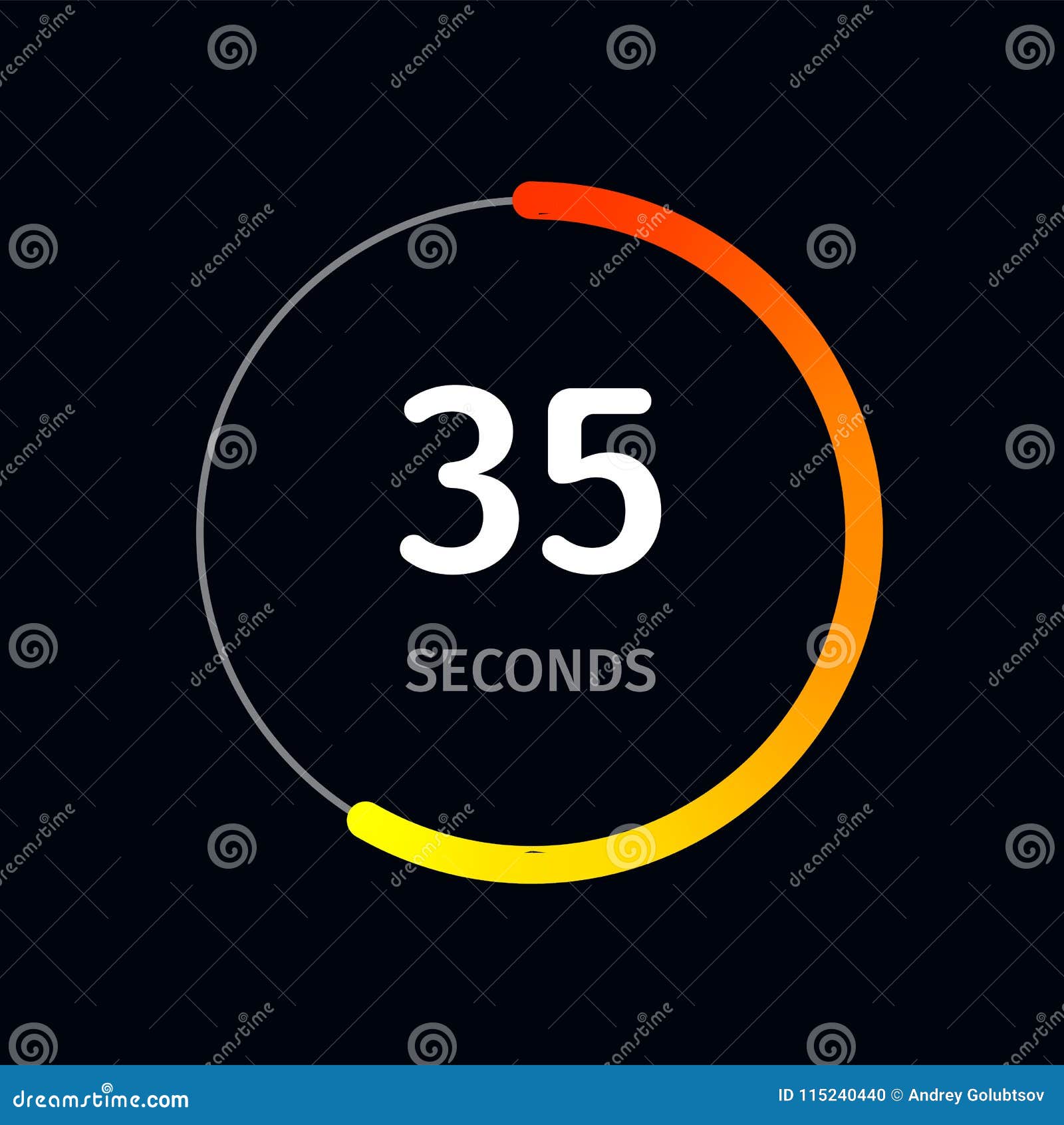 Countdown Timer Digital Counter Clock Vector Timer Stock Vector