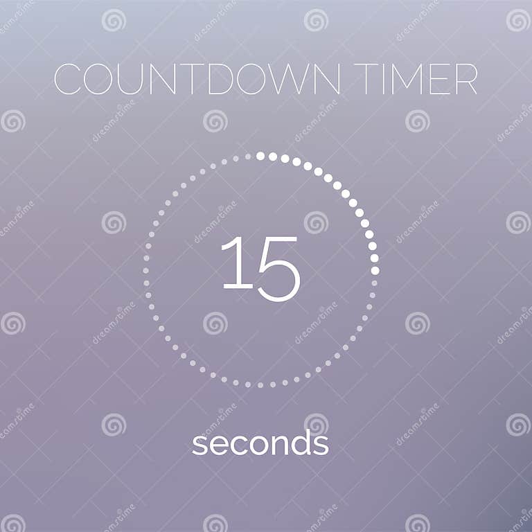 Countdown Timer Digital Counter Clock Vector Timer Stock Vector