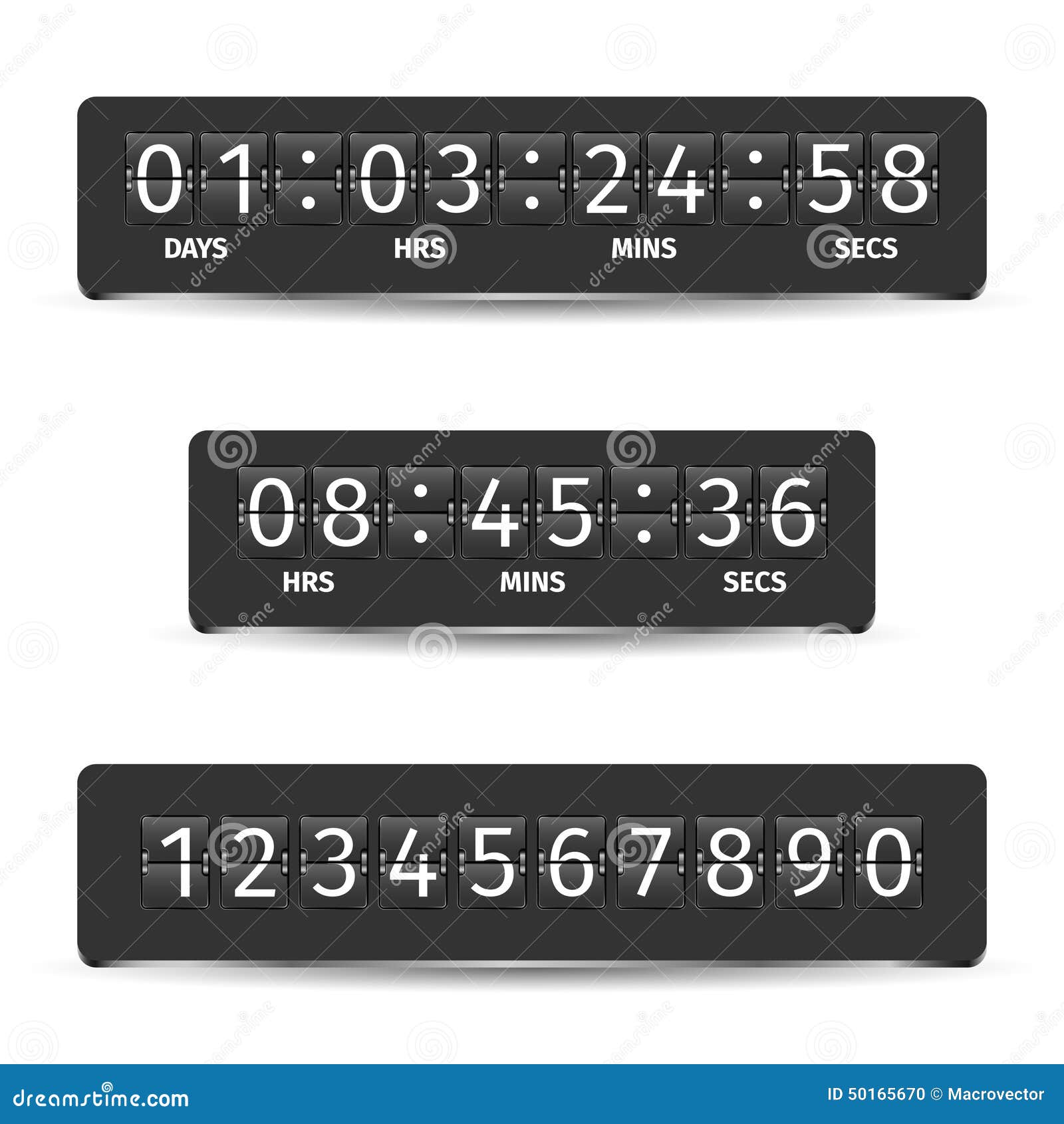 Countdown Timer Illustration Stock Vector - Illustration of black ...