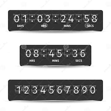 Countdown Timer Illustration Stock Vector - Illustration of black ...