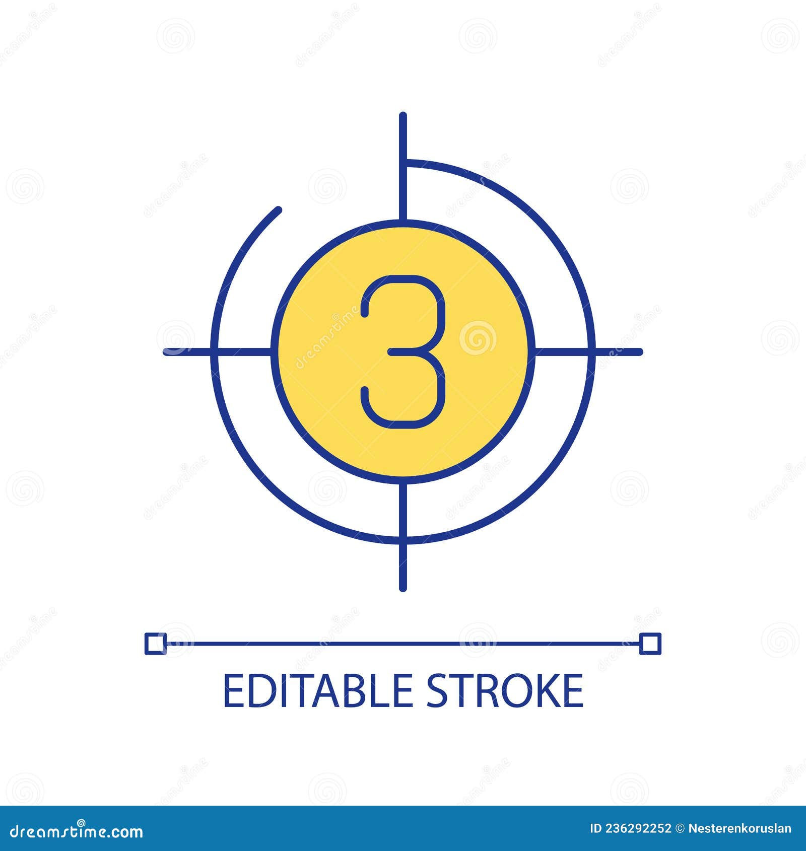 Countdown Timer RGB Color Icon Stock Vector - Illustration of icon ...