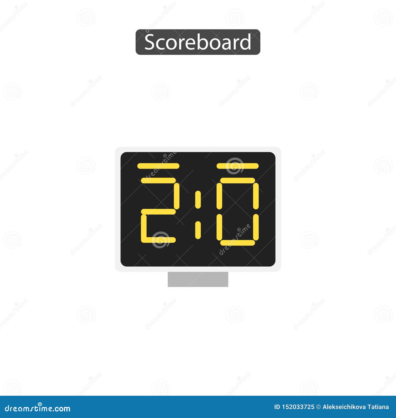 Countdown Timer, Scoreboard Icon. Stock Vector - Illustration of ...