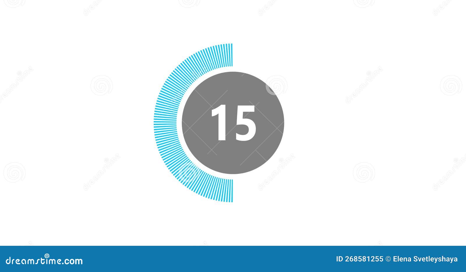 Countdown Timer from 30 To 0 Seconds Realtime. Modern Flat Design of ...