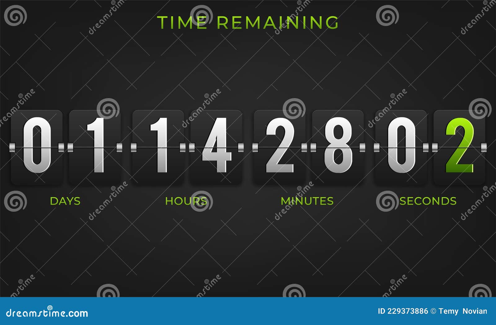 Countdown Timer Vector Clock Counter Stock Vector - Illustration of ...