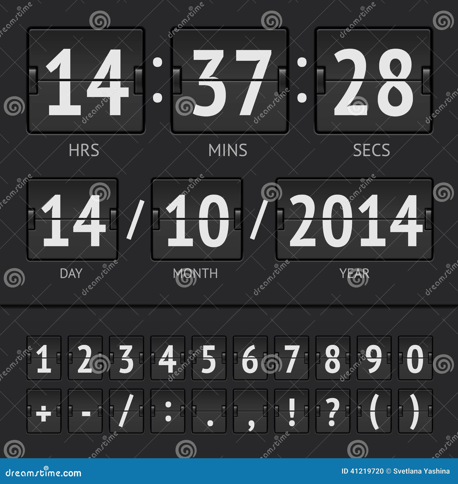 Countdown timer stock vector. Illustration of flip, airport - 41219720 Countdown timer stock vector. Illustration of flip, airport - 41219720
