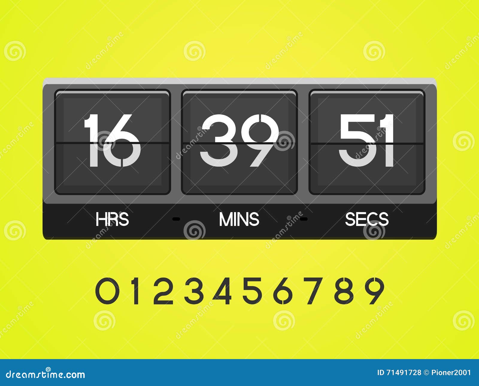 Countdown timer stock vector. Illustration of site, time - 71491728