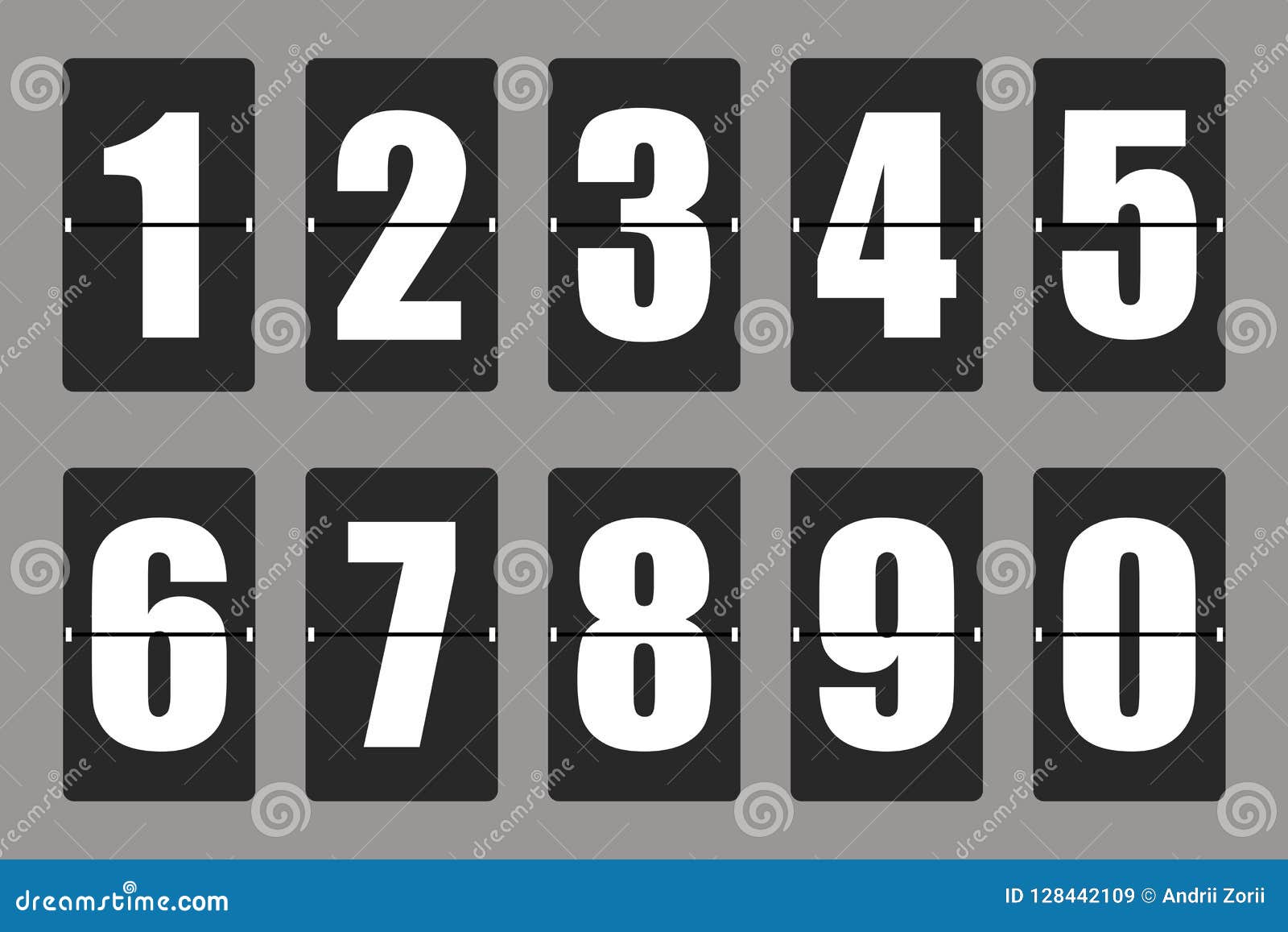 Countdown Timer, White Color Mechanical Scoreboard with Different ...