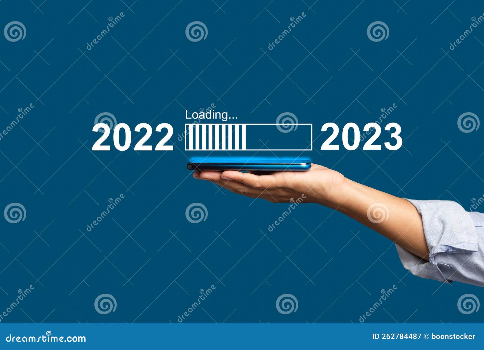 Countdown To 2023 Concept. the Virtual Download Bar with Loading ...