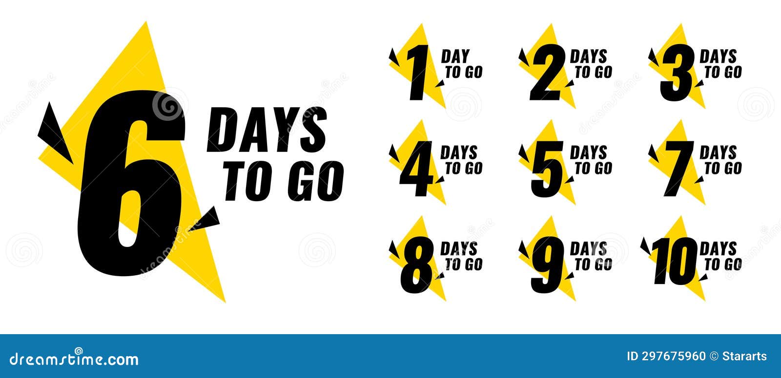 Countdown To Last Days Template Limited Time Offer Stock Vector ...