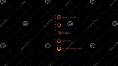 Countdown UI HUD Information Blocks, Construction of Letters and ...